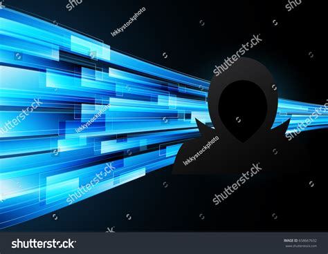 Technology Digital Future Abstract Cyber Security Stock Vector Royalty Free 658667632