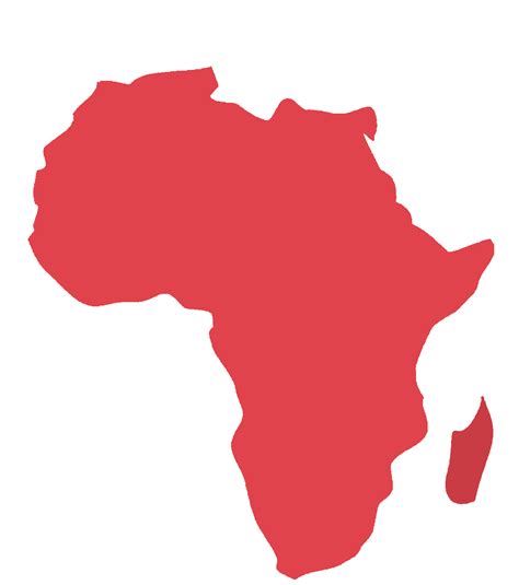 Red Africa Map Grafisk Design Naturbilleder