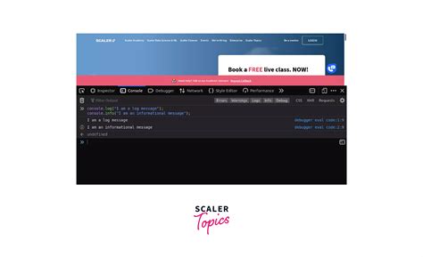 javascript console scaler topics