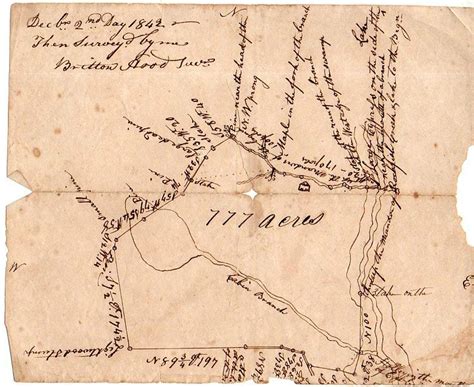 [map Of A Section Of Wayne County Nc] By Britton Hood Jr 1842 Map Jf Ptak Science Books