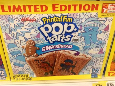 Pop Tarts Gingerbread Printed Fun Limited Edition 122014 By Mike