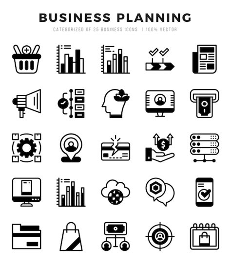 Premium Vector Business Planning Icon Pack For Your Website Mobile