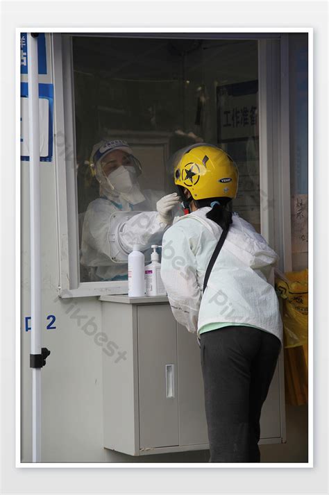 Nucleic Acid Testing Station Nuclear Sampling Detection Epidemic Prevention Photo Free