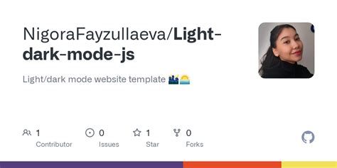 Github Nigorafayzullaevalight Dark Mode Js Lightdark Mode Website