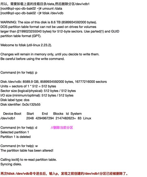 磁盘挂载问题：fdisk最大只能创建2t分区的盘，超过2t使用parted 阿里云开发者社区