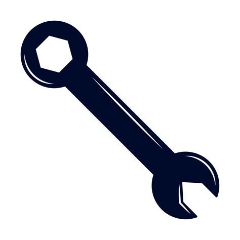 Black Spanner Design 21387454 Vector Art At Vecteezy