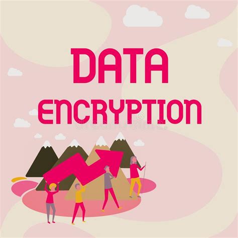 Conceptual Caption Data Encryption Business Concept Symmetrickey Algorithm For The Encrypting