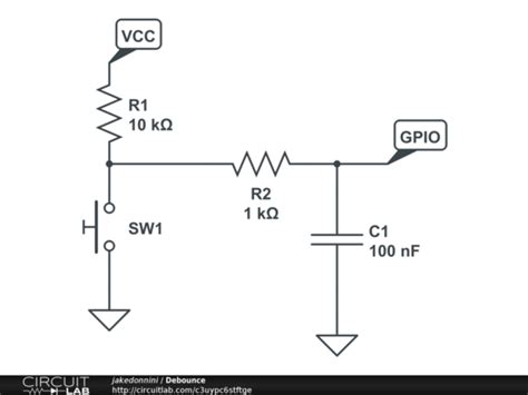 Debounce Circuitlab
