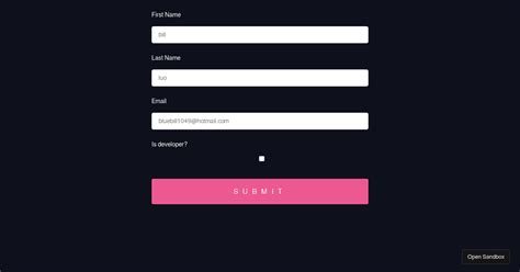 React Hook Form Defaultvalues Codesandbox