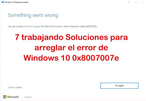 Tutorial De Reparación De Windows Update Error 0x8007007e Cómo Solucionar Este Error Para