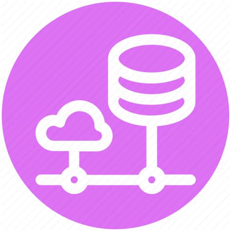 Svg Cloud Computing Cloud Data Cloud System Database Server Storage Icon Download On