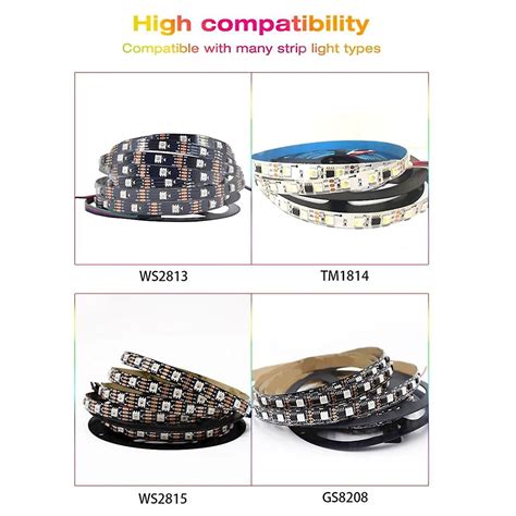 Esp32 Wled Led Controller Dc5 24v Diy Dynamic Lighting Mode Ws2811 Ws2812b Sk6812 Tm1814 Ws2813