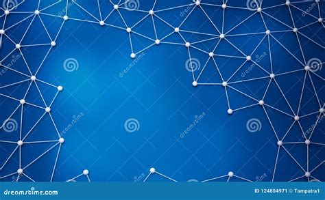 Digital Data And Network Connection Triangle Lines And Spheres I Stock Illustration