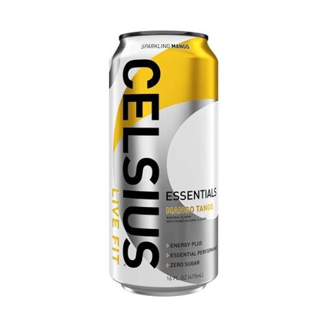 Celsius Essentials Sparkling Mango Tango Performance Energy Drink