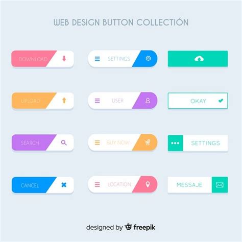 premium vector web design button collection web design quotes web