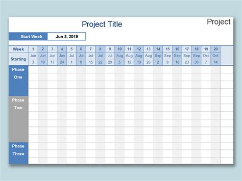 EXCEL Of Project Schedule Template Xlsx WPS Free Templates