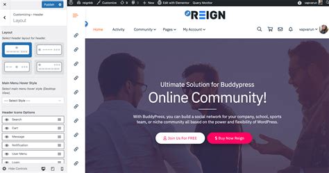 header layout wbcom designs docs