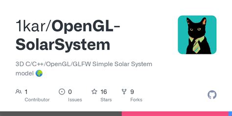 github 1kar opengl solarsystem 3d c c opengl glfw simple solar