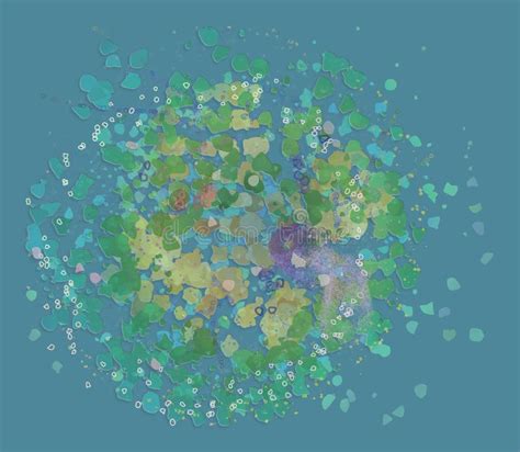 Color Abstract Pattern Generative Blended Messy Shapes Art Background