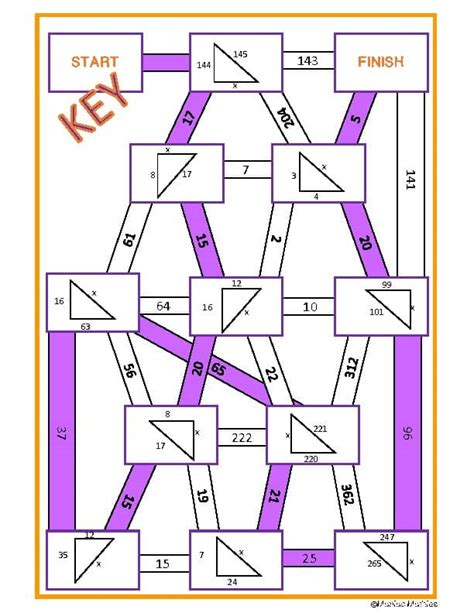 Pythagorean Theorem Maze By Maniac Mathies Tpt