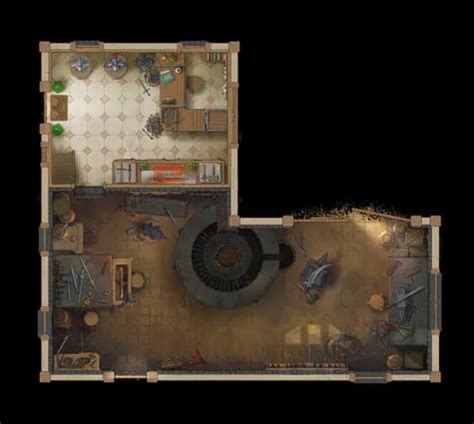 Blacksmith Interior Czepeku Maps