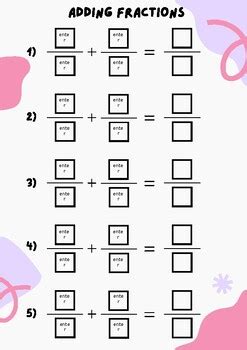 Adding And Subtracting Fractions Editable By Teach With Miss Cooper