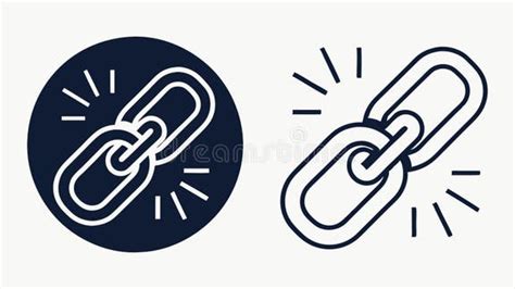 Chain Link Icons Network Design For Connectivity And Symbol Themes Vector Design Generative Ai