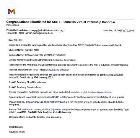 ashish auti on linkedin learning internship dataanalytics aicte