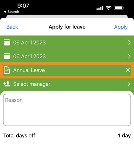 Leave Application Process AgriSmart Help Centre