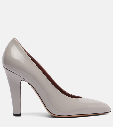 Elsa 100 Leather Pumps In Grey Paris Texas Mytheresa