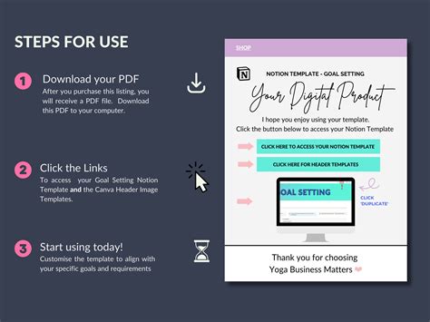 Notion Goal Setting Template Notion Planner Template Notion Life Goals And Vision Board