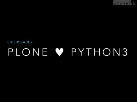 plone ♥︎ python 3 ppt
