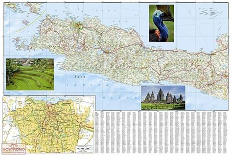 JAVA Carte Touristique National Geographic Nostromoweb