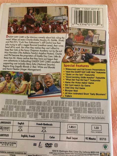 Daddy Day Care Dvd 2003 Special Editioneddie Murphy 43396017139 Ebay