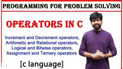 Operators In C Increment Decrement Arithmetic Relational Logical