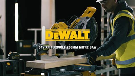 Dewalt Dcs727 54v Xr Flexvolt 250mm Mitre Saw Youtube