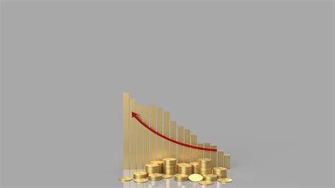 Premium Photo Golden Chart And Coins