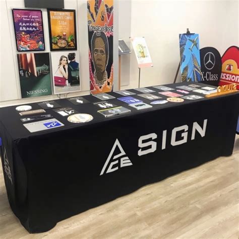 Table Throw Exhibition And Event Signage Design Ace Sign