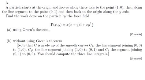 Solved A Particle Starts At The Origin And Moves Along Chegg