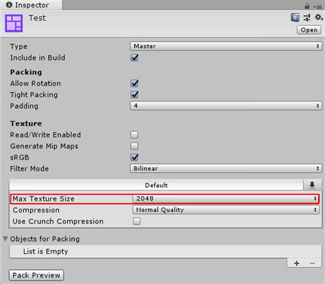 Unity Manual Sprite Atlas Workflow