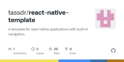 GitHub Tassdr React Native Template A Template For React Native Applications With Built In
