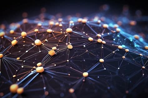 Premium Ai Image Network Connections Technology Background