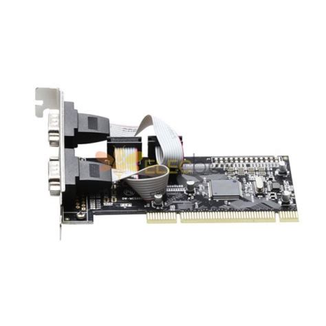 pci to 2 dual com rs232 serial i o port riser card pci to 2 rs232 expansion card dual serial