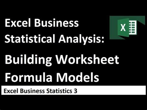 free video excel statistical analysis comprehensive worksheet