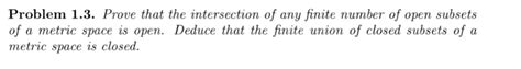 Solved Problem 13 Prove That The Intersection Of Any