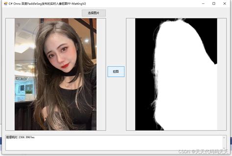 c onnx 百度paddleseg发布的实时人像抠图pp mattingv2 c onnx 一键抠图 csdn博客