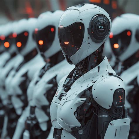 A Line Of Advanced Humanoid Robots Emphasizing The Future Of Ai