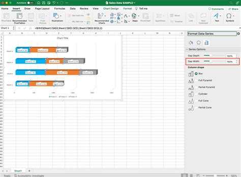 Excel Fix Scale In Bar Chart How To Break Bar Chart Axis In Ms Excel