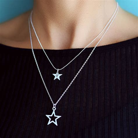 Layered Star Necklace Set By Jands Jewellery