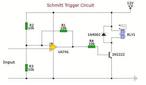 what is a schmitt trigger circuit circuit diagram